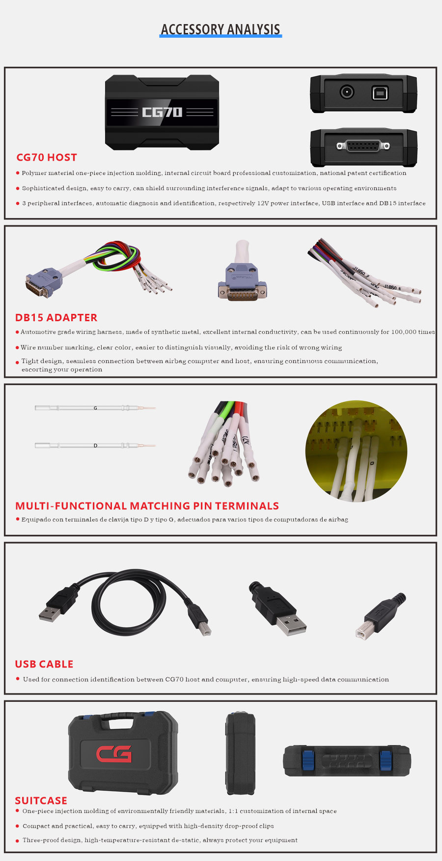 CG70 airbag reset tool - Products